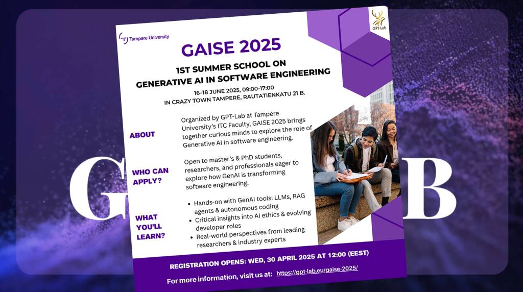 GAISE 2025 1st Summer School on Generative AI in Software Engineering ...